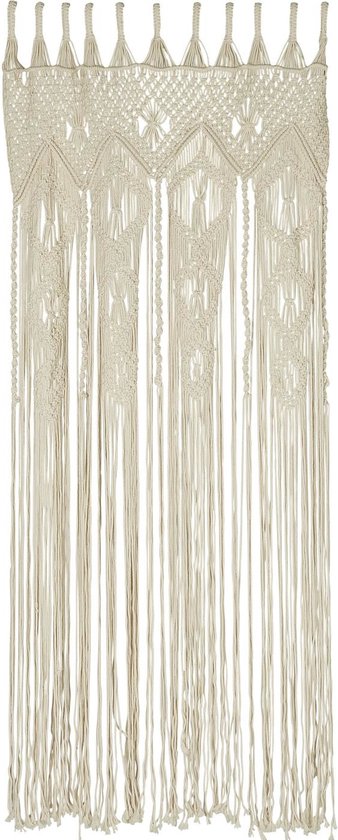 IB Laursen - Macrame Gordijn - Offwhite | bol