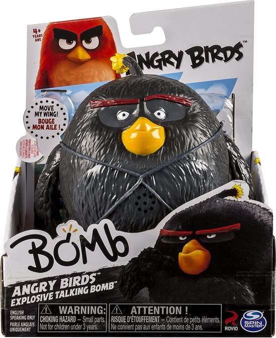 Angry Birds Bomb figuur met geluid - 15 cm | bol.com