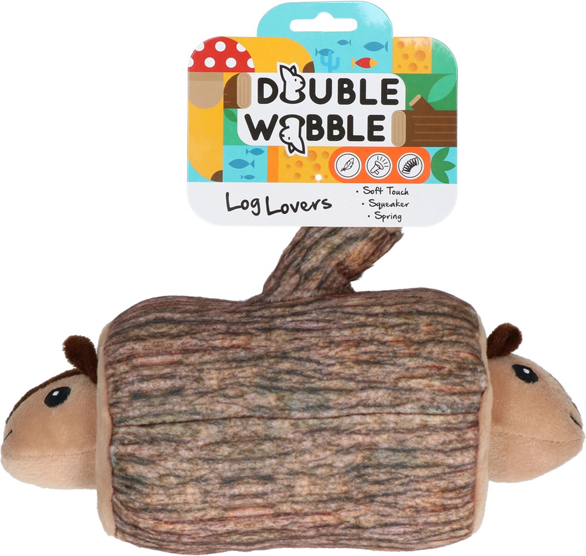 Double Wobble Log Lovers hondenspeelgoed - hondenspeeltjes ...