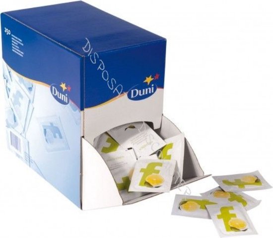 Duni - Verfrissingsdoekjes - Lemon - Dispenser box - 250 stuks | bol