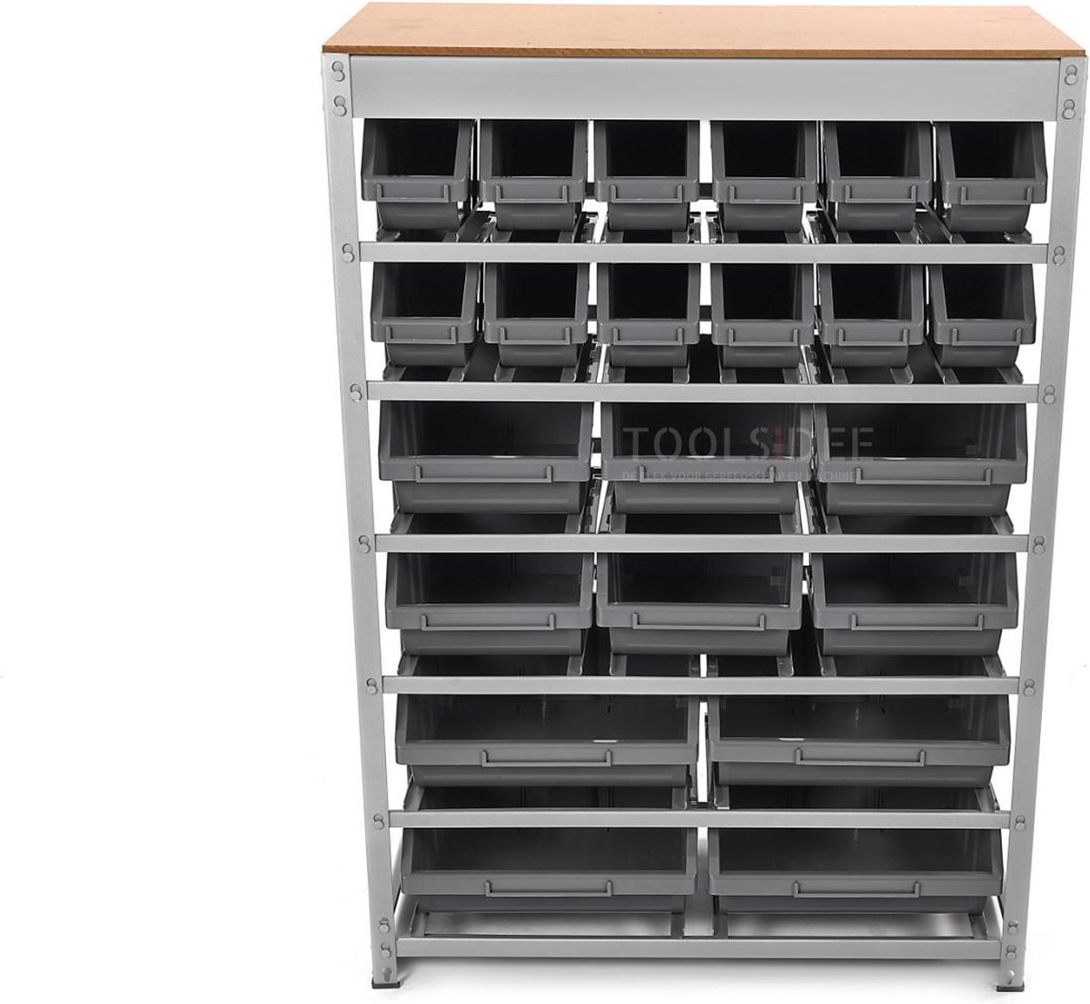 HBM Bakkenkast, opbergsysteem, stelling met 22 opbergbakken | bol.com