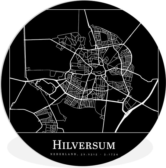 Wall Circle - Wall Circle Indoor - City Map - Hilversum - Map - Map ...
