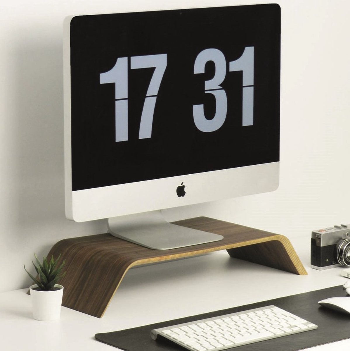 Fagus Wood - Monitor Verhoger - Natuurlijk Hout Monitorstandaard ...