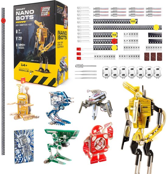 Geekclub - Smart Nano Bots - exclusief tools - Solderen - Electronica | bol.com