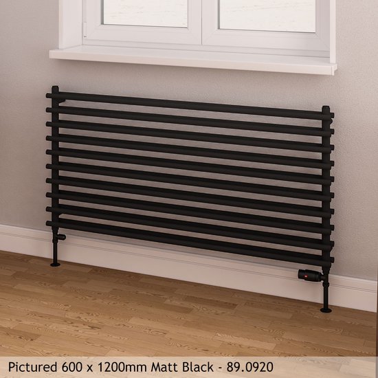 Eastbrook Murano - Design Radiator mat zwart 60x120cm | bol