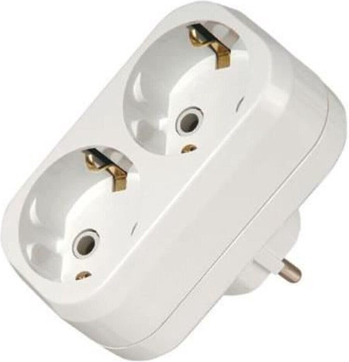 Stopcontact Splitter | Verdeelstekker | Verloopstekker 2-voudig wit ...