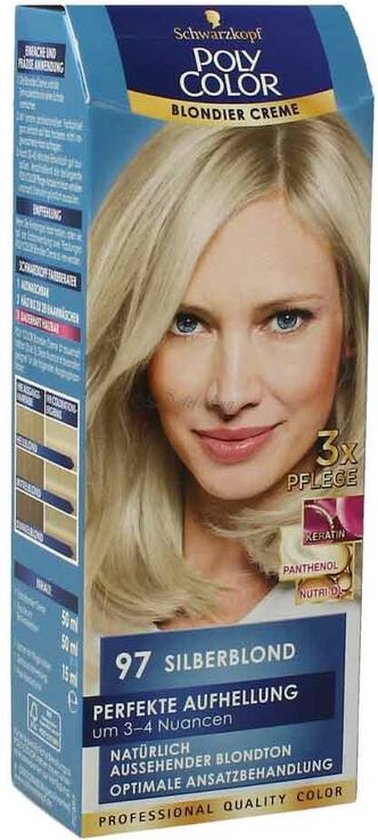 Schwarzkopf Poly Color Permanent Hair Color 97 Silver Blonde | bol.com
