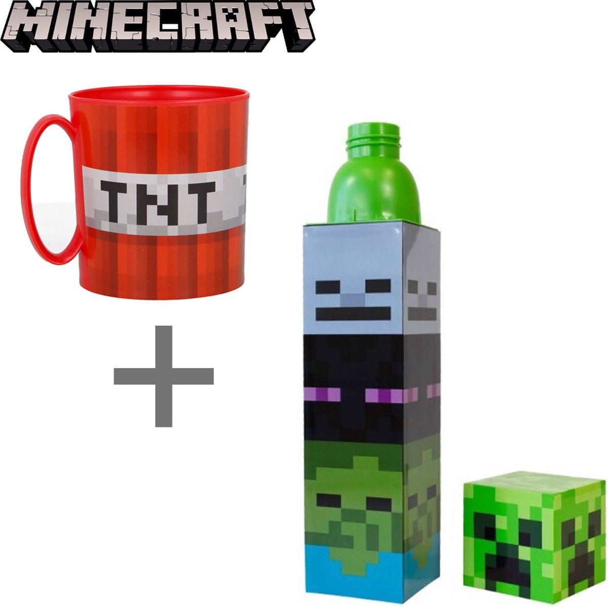 Minecraft TNT Mok + Minecraft Monsters Drinkbeker (650 ml) {Minecraft ...