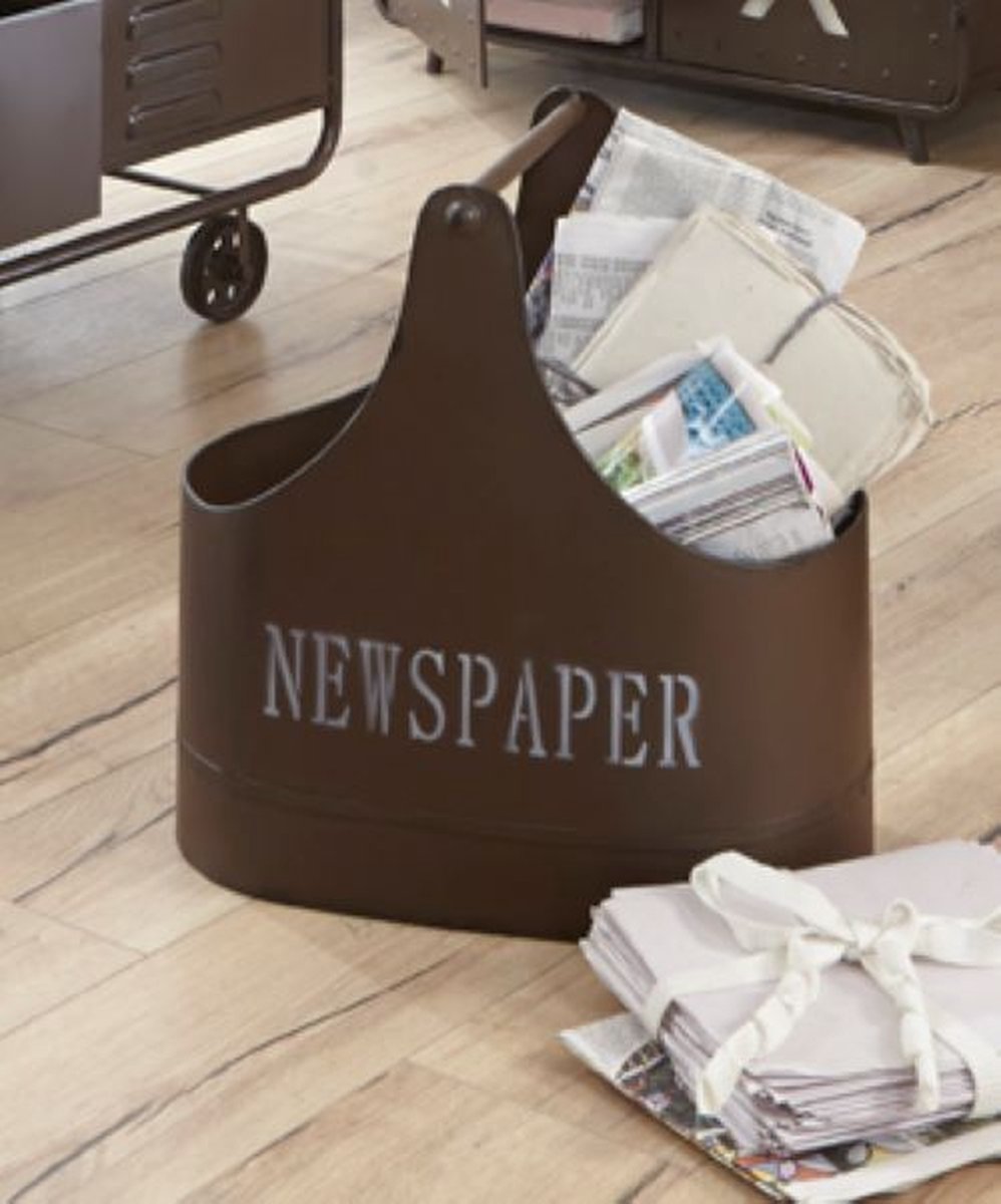 HakuShop Lectuurbak - Brons - Metaal - Tijdschriften bak - 44x27x44cm ...