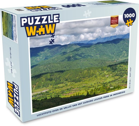 Puzzle Parc national de Gunung Leuser 1000 pièces - Vue aérienne sur la ...