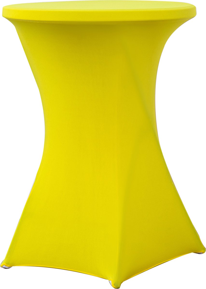 Statafelrok geel 80 cm - per 5 - partytafel - Alora tafelrok voor statafel -... | bol.com