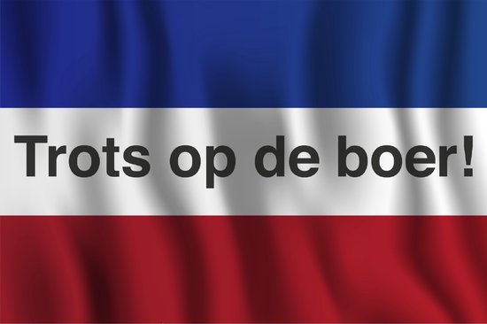 'Trots op de boer!' vlag | 225x150cm | bol.com