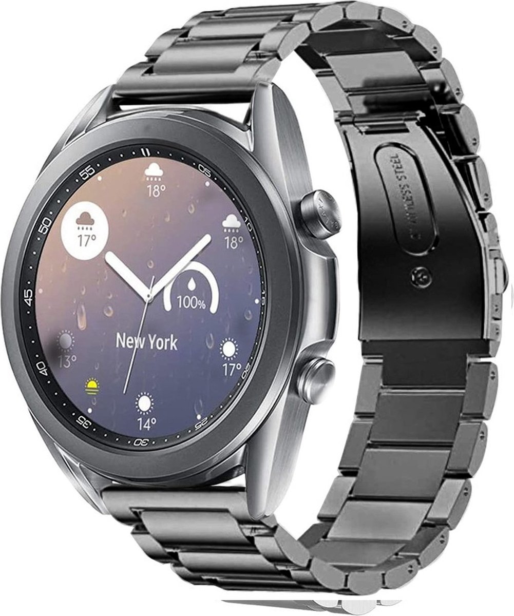Titanium Smartwatch bandje - Geschikt voor Samsung Galaxy Watch 3 41mm ...