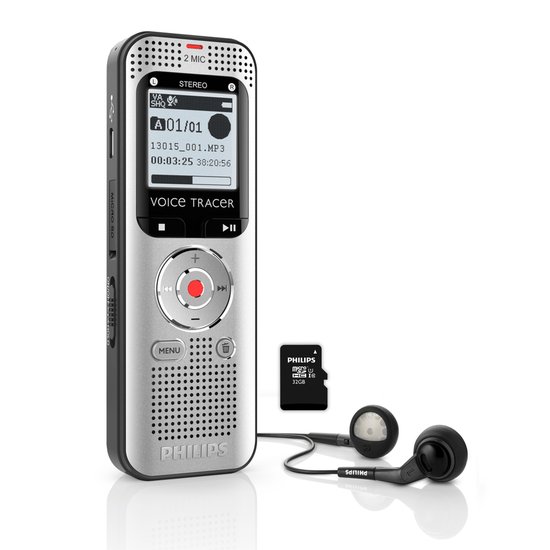 Philips DVT20335 Audio recorder - Stereo MP3/PCM - 8GB - USB - FM-radio ...