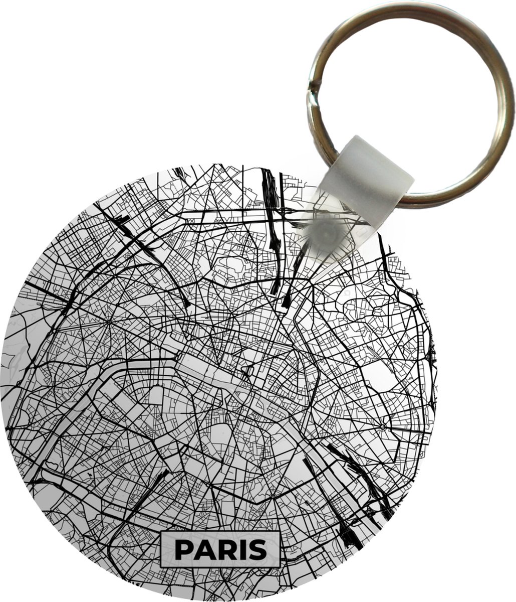 Sleutelhanger - Parijs - Frankrijk - Plattegrond - Paris - Stadskaart ...