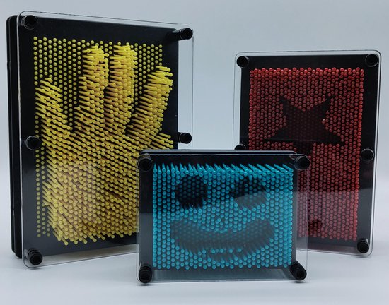 Pin Art Plastic Pins Set van 3 | Games | bol