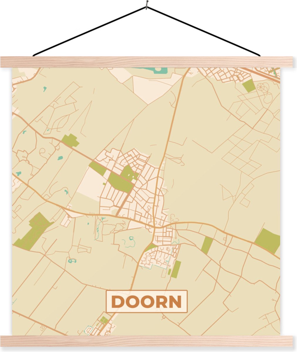 Schoolplaat - Stadskaart - Doorn - Plattegrond - Kaart - 90x90 cm ...