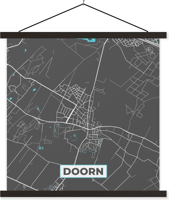 Posterhanger incl. Poster - Schoolplaat - Doorn - Plattegrond - Kaart ...
