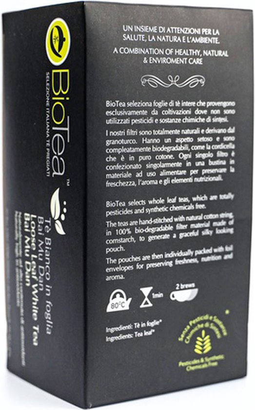 BioTea - Bai Mu Dan witte thee (20 zakjes) | bol