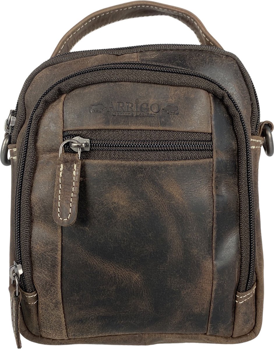 Schoudertassen Vrouw - Schoudertassen Heren - Heuptasje - Buffelleer ...