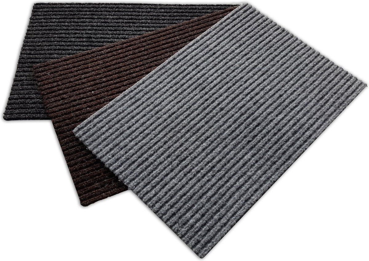 BensonDuorib Deurmat Antraciet 40 x 60 cm Anti Slip - Mix Kleur | bol.com