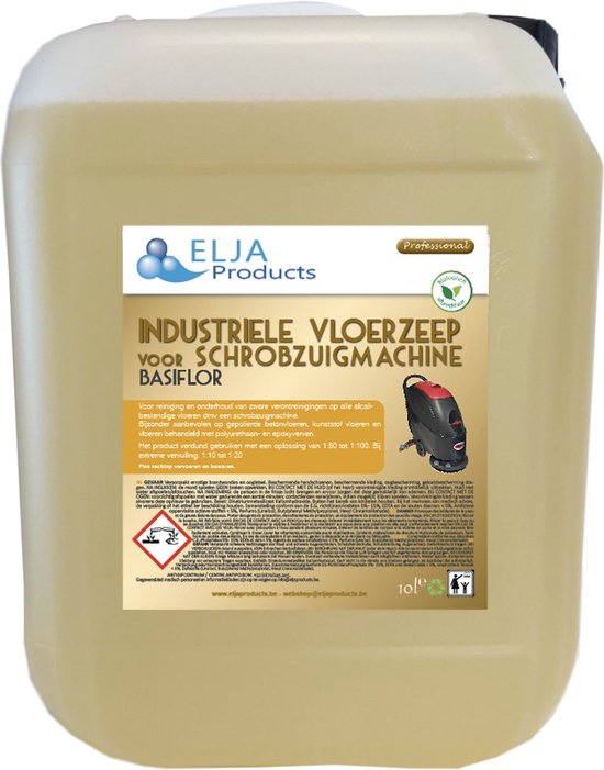 Elja Industriële Vloerzeep voor Schrobzuigmachines | 10L | bol