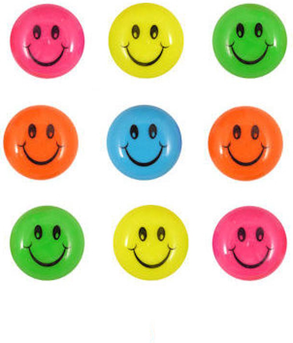 9 stuks gekleurde Smiley jojo | bol