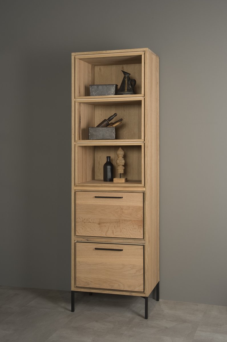 TOFF Ravenna - Bookcase 2 drws. 3 niches - 60 | bol