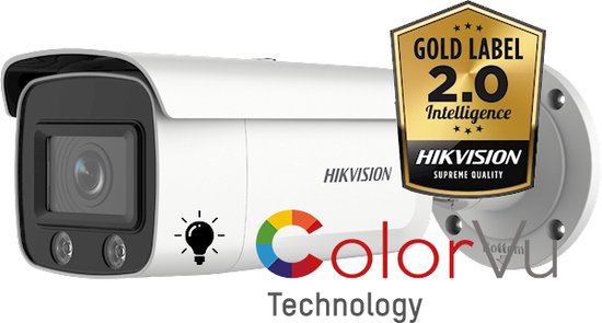 Hikvision Digital Technology DS-2CD2T47G2-L 4mp 2.8mm ColorVu vaste bullet netwerk camera | bol.com