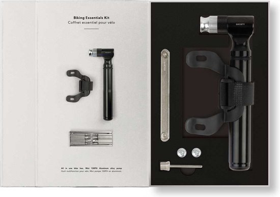 Society Paris Fietspomp Mini en Inbus Multitool - RVS - Aluminium | bol