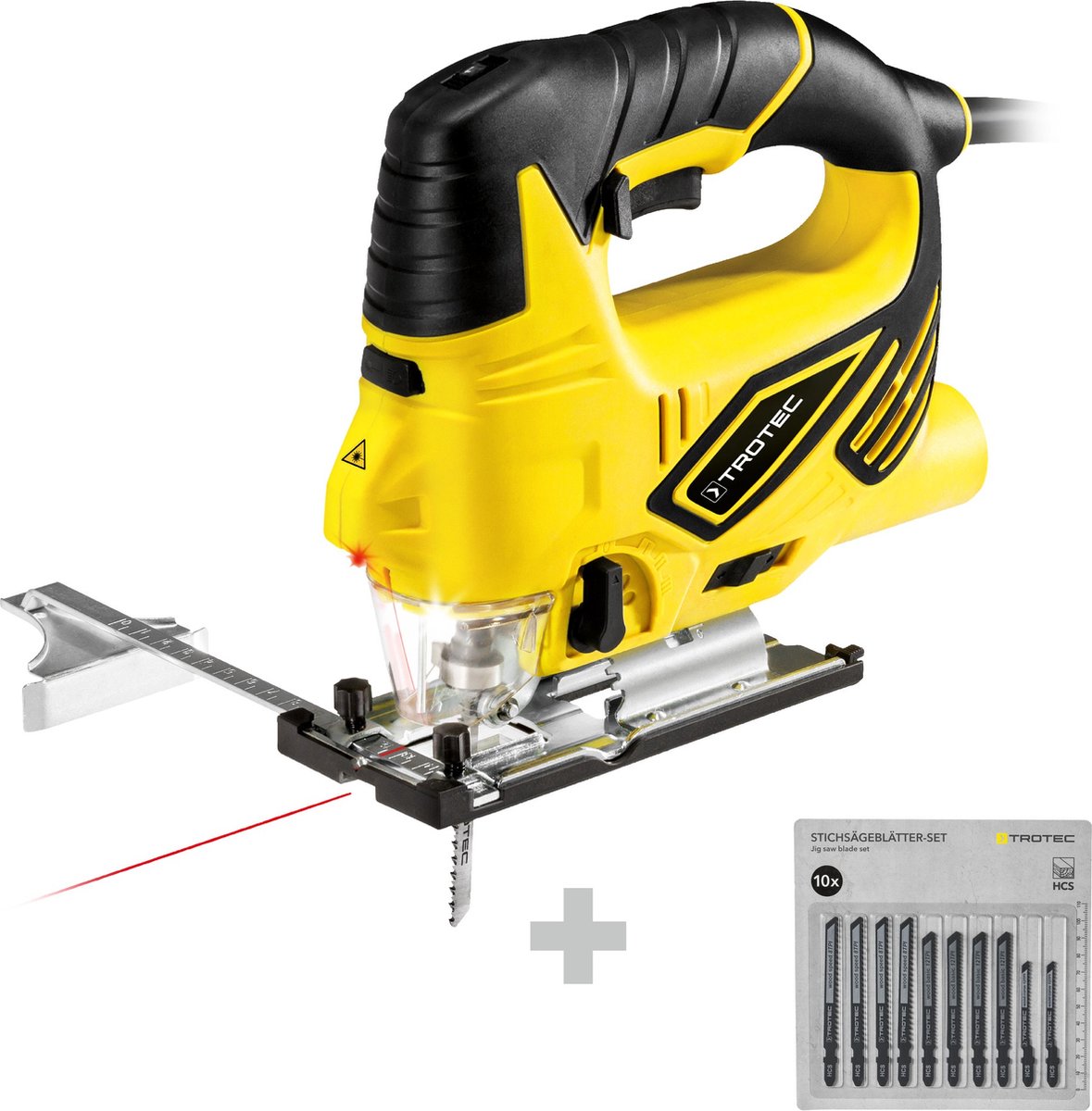 TROTEC Decoupeerzaag PJSS 10-230V + Decoupeerzaagjes-set hout 10-delig ...