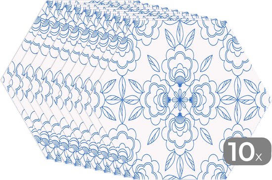 Placemats hexagon - Onderleggers placemats - Placemat zeshoek - Bloemen ... Placemats hexagon - Onderleggers placemats - Placemat zeshoek - Bloemen ...