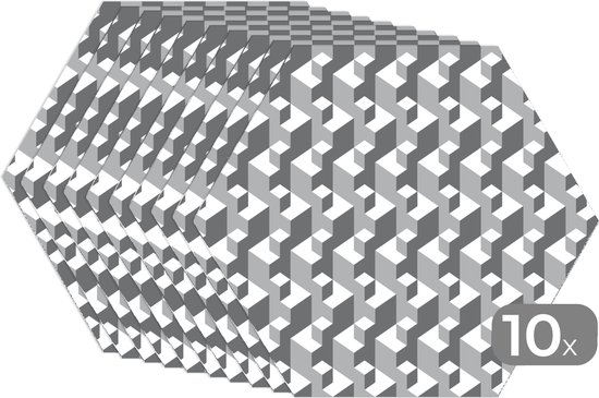 Placemats hexagon - Onderleggers placemats - Placemat zeshoek ... Placemats hexagon - Onderleggers placemats - Placemat zeshoek ...