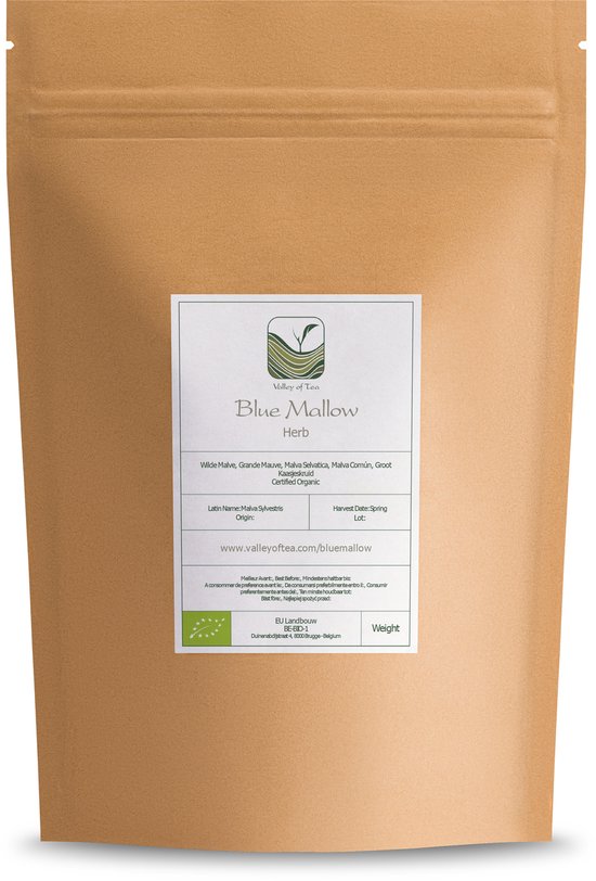 Groot Kaasjeskruid Bloem Bio Thee - Blue Mallow - Malva Sylvestris 350g ...