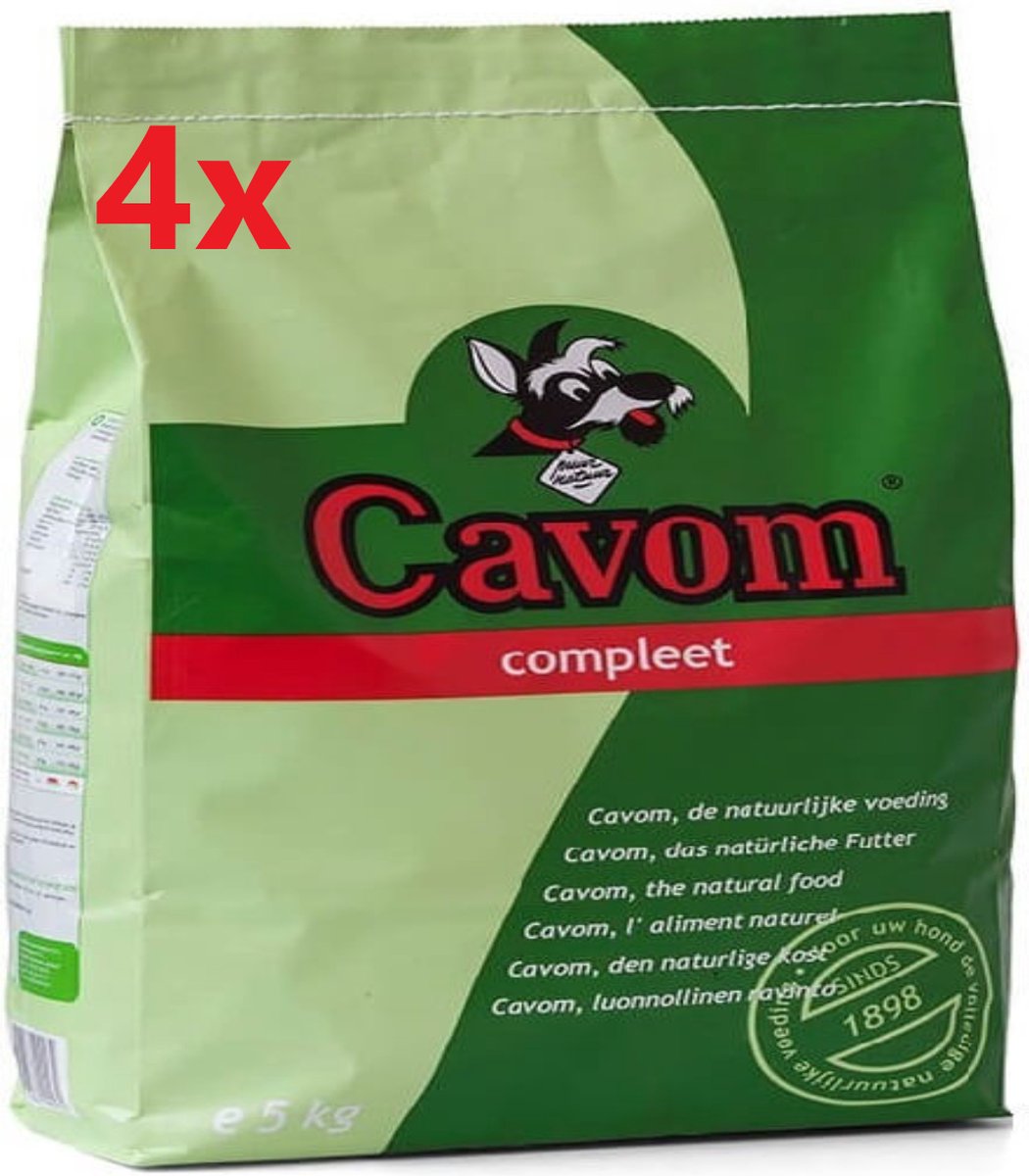 Cavom Compleet - Hondenvoer - 4x5kg | bol