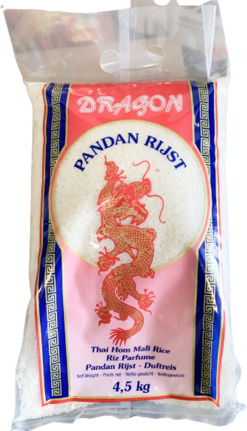 Dragon Pandan rijst - Zak 4,5 kilo | bol