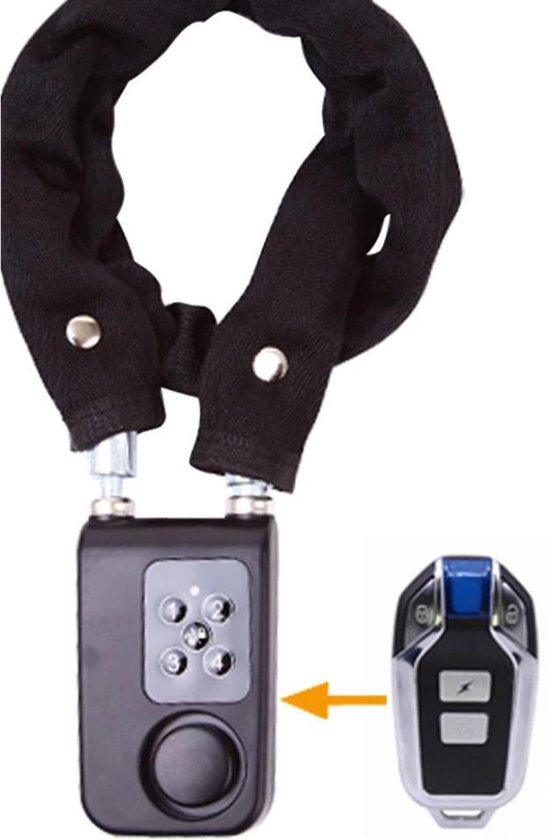 Raykon Fietsslot - Kettingslot voor Scooter - Cijferslot - Alarm Slot ...
