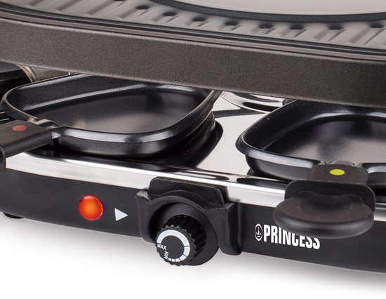 Princess Gourmetstel - Raclette Oval Grill Party - 8 personen - 1200W ...