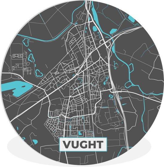 Wall Circle - Wall Circle Indoor - City Map - Map - Vught - Map - ⌀ 60 ...