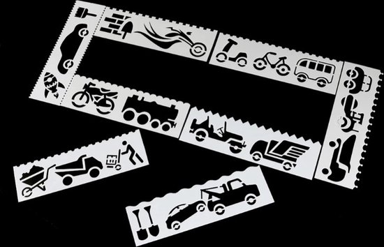 Sjablonen, 8 Stuks - Thema Reizen - 8 Sjablonen Voor Tekenen, Hobby ...