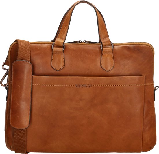 Business tas leer cognac (geschikt voor laptops t/m 15 inch) | bol.com