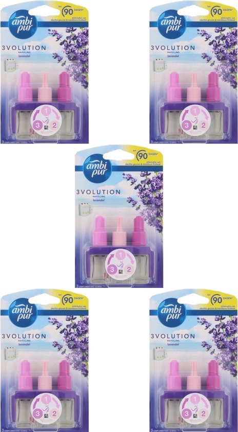 Ambi Pur 3volution Electric Refill Lavendel - Navulling 20 ml - 5 stuks ...