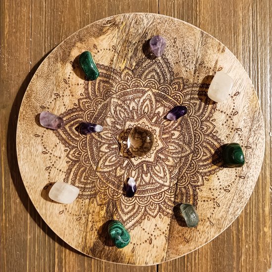 Crystal Grid Transformatie Bergkristal - Amethist - Fluoriet ...