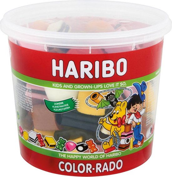 Haribo mix van Engelse drop en de lekkerste fruitgomproducten - 6 doos ...