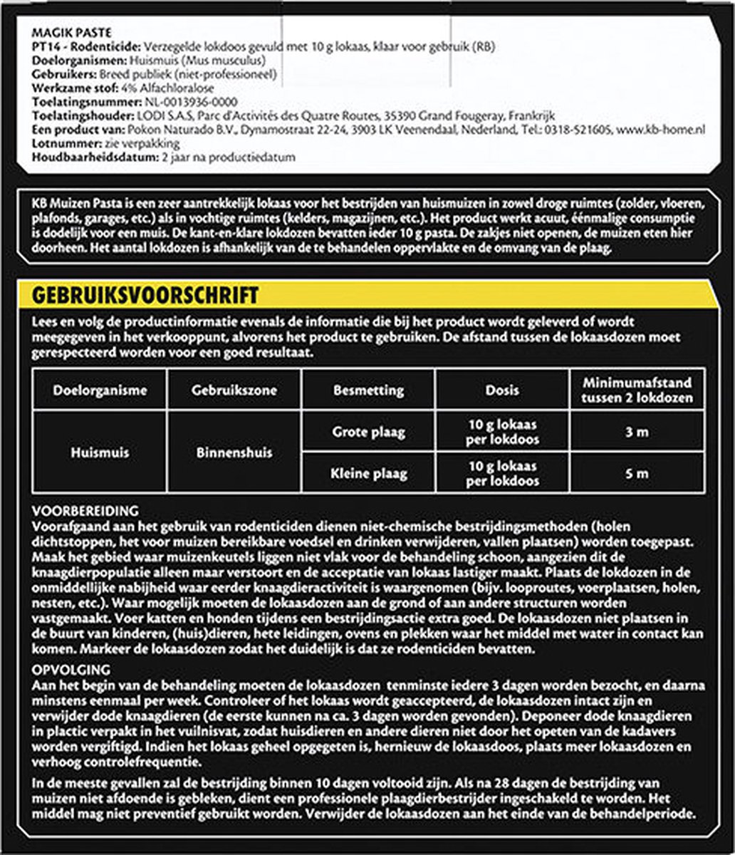 KB Home Defense - Magik Grain - Muizengif - 2 Stuks - Kant-en-klaar in ...
