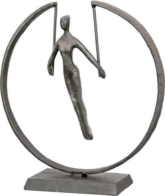 Beeld gymnaste aan de ringen - Gymnaste beeldje - Atletische turnster ...