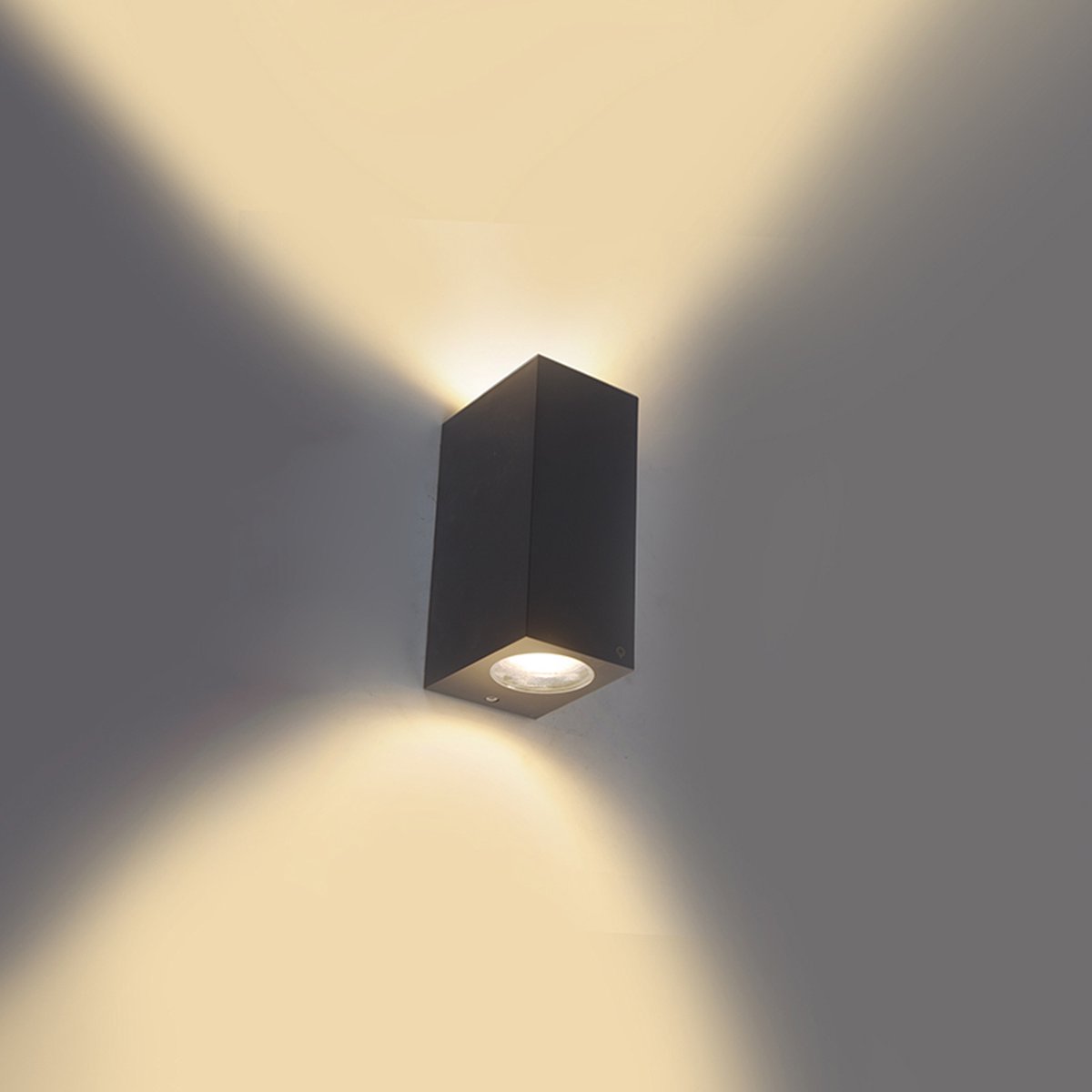 QAZQA baleno - Moderne Wandlamp Up Down voor buiten - 2 lichts - D 92 ...