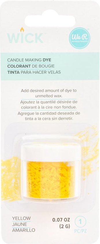 We R - Wick Kaarsen kleurstof - Geel - 2gram | bol