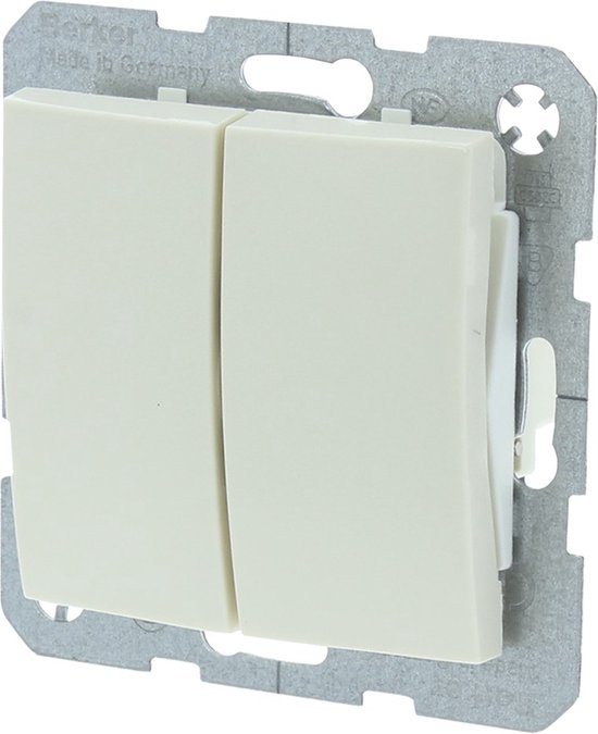 Berker S1 Serieschakelaar - Inbouw - Crème | bol