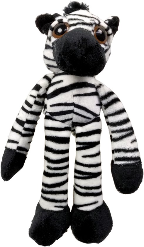 UNITOYS – Zebra Zeys met extra lange armen en benen – 25cm – Zwart/Wit ...